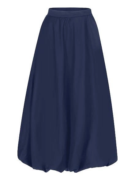 PRIME OF LIME Lizzie Midi Bubble Skirt - Navy