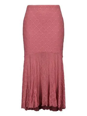 SAEMDI Crinkled Jersey Skirt - Dusty Rose