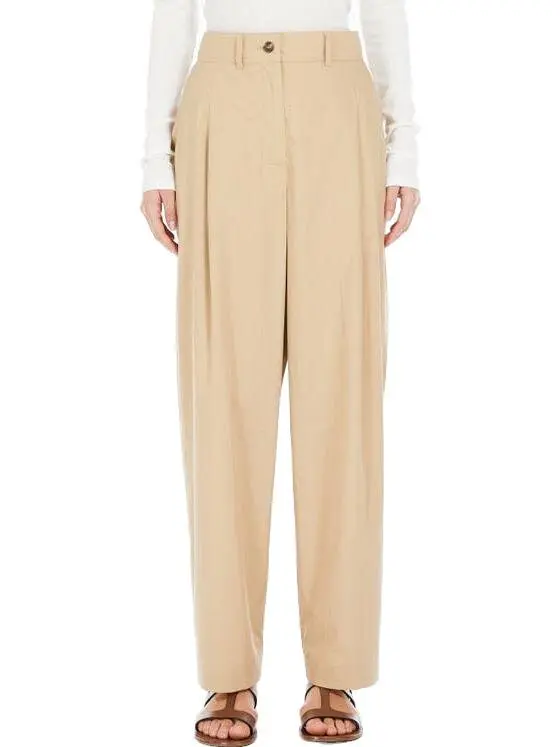 Max Mara Cotton Pants - Beige