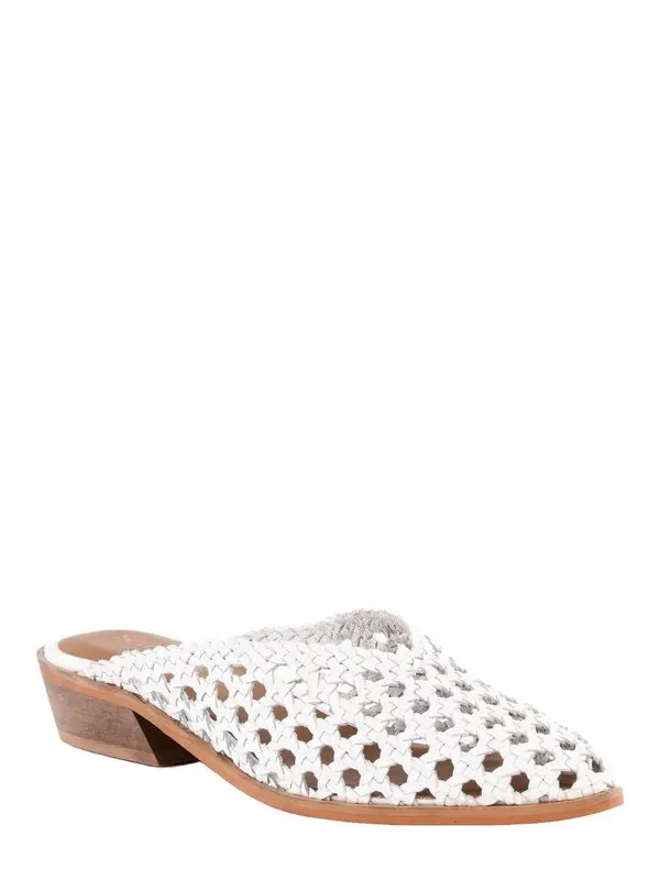 Seychelles Moonshine Woven Mules - White