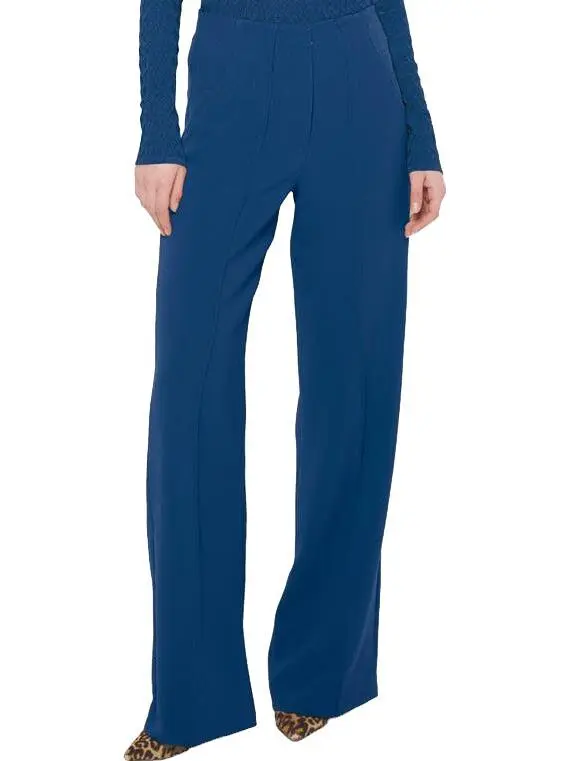 AS By DF Finn Straight Leg Trousers - Navy Blue