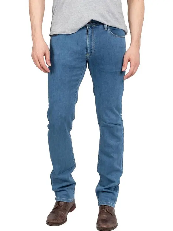 JACK OF SPADES Jack' Fit Five-pocket Jeans - Ice Blue