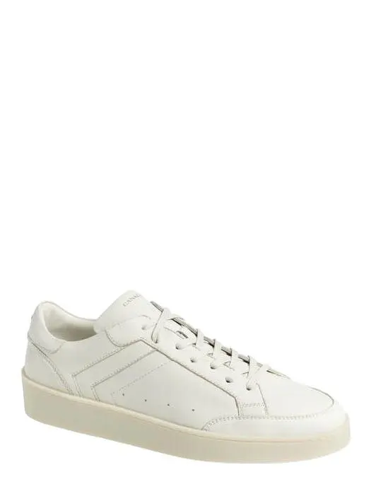 Canali Leather Low-top Sneaker - Natural