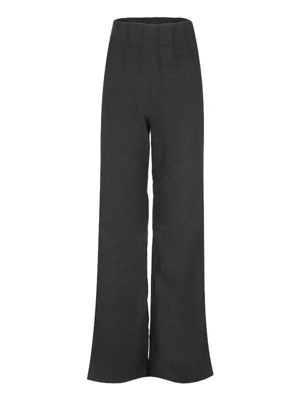 PRIME OF LIME Alison Wide-leg Pants - Black