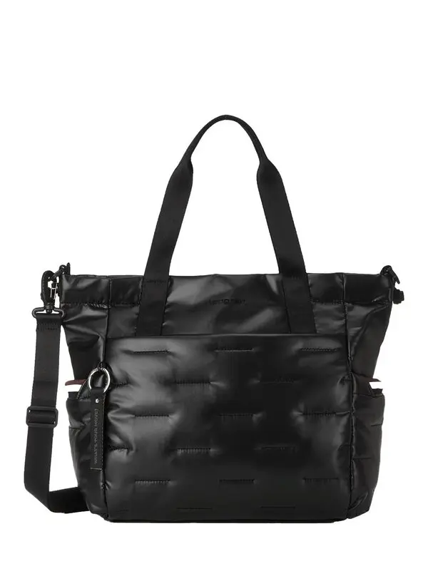 HEDGREN Puffer Water Repellent Tote - Black