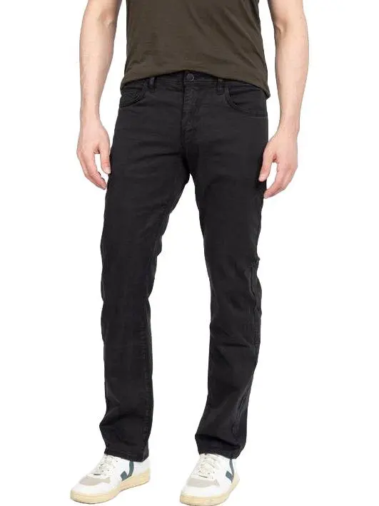 JACK OF SPADES Jack Fit Five-pocket Pants - Black Sateen
