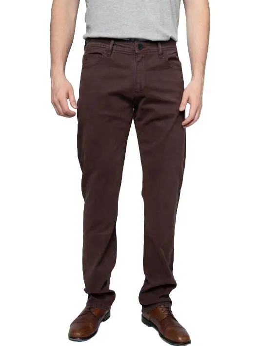 JACK OF SPADES Jack Fit Five-pocket Pants - Brushed Burgundy