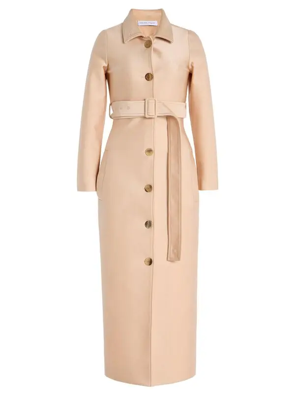 Marie Adam-Leenaerdt Belted Midi Shirt Dress - Neutral