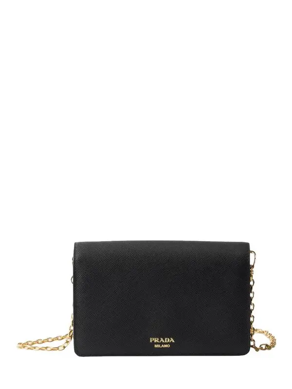 Prada Saffiano Leather Shoulder Bag - Nero