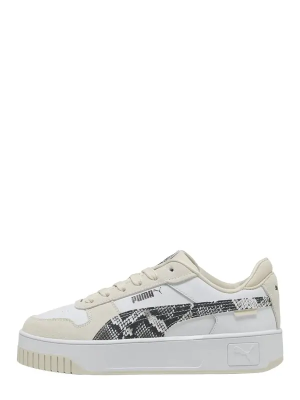 PUMA Carina Street Snake Chic Sneakers - White