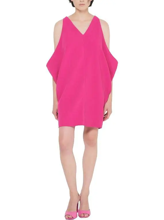 AS By DF Valentina Draped Mini Dress - Magenta