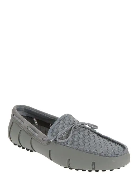 Swims Woven Driving Loafer - Grey