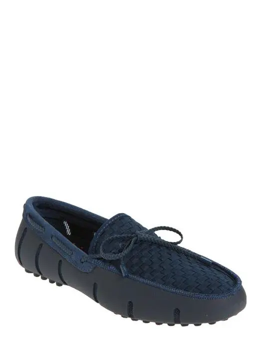 Swims Woven Driving Loafer - Navy