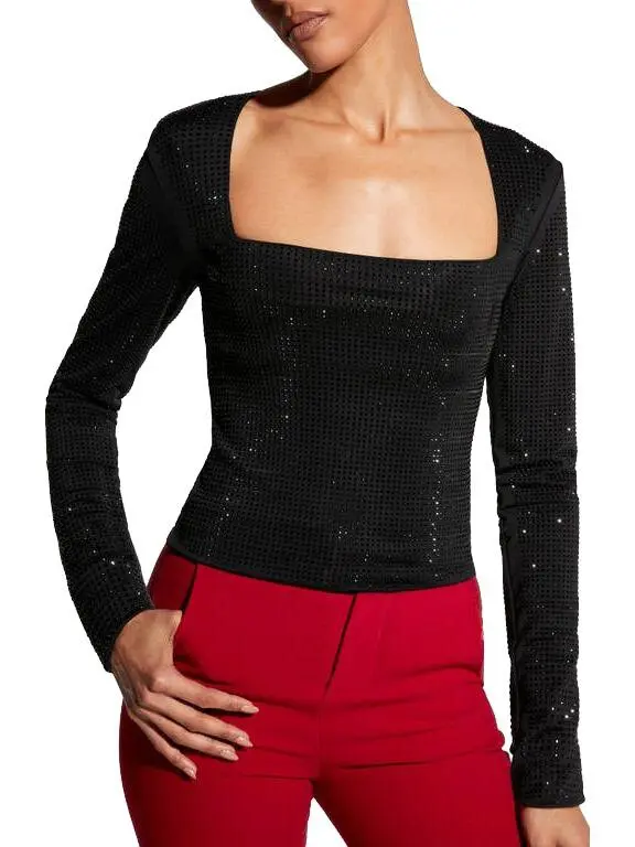 AS By DF Majesty Long Sleeve Top - Black