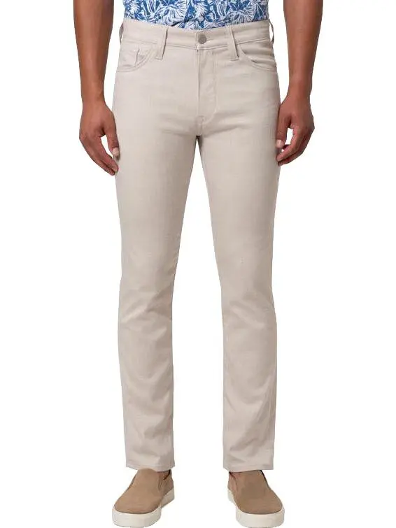 34 Heritage Charisma Straight Leg Twill Pants - Cream Cross Twill