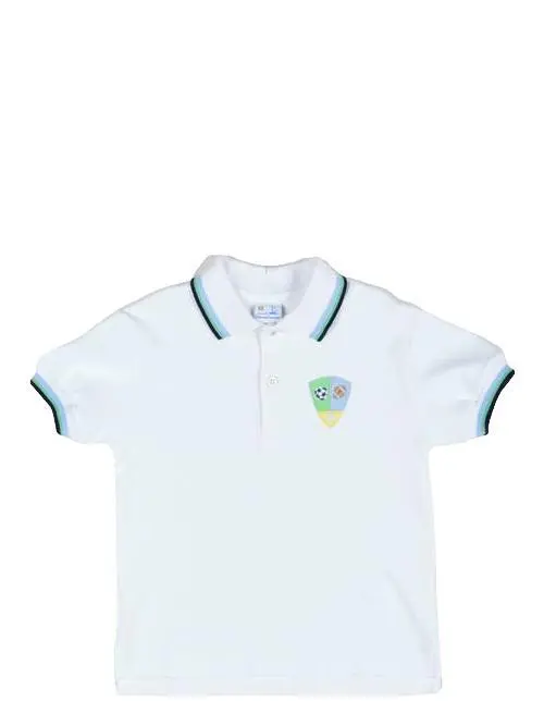 FLORENCE EISEMAN Knit Polo With Sport Balls - White