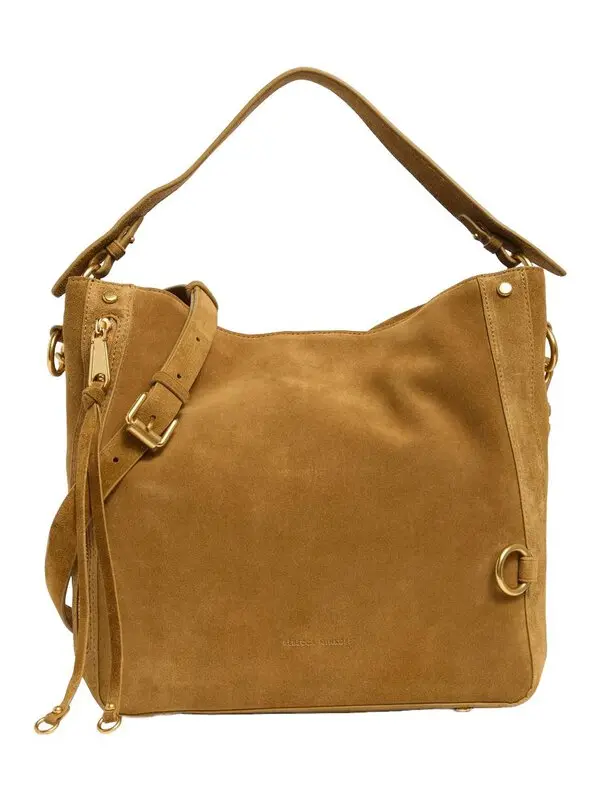 Rebecca Minkoff Mab Suede Hobo Bag - Honey