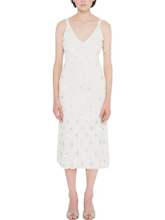 AS By DF Monte Carlo Midi Dress - White