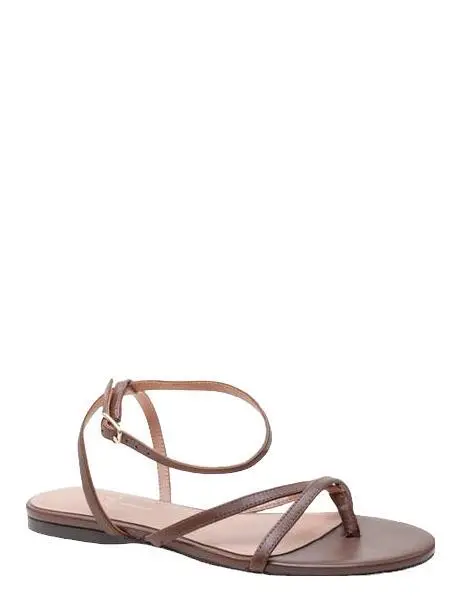 Linea Paolo Luz Ankle Strap Sandal - Chocolate