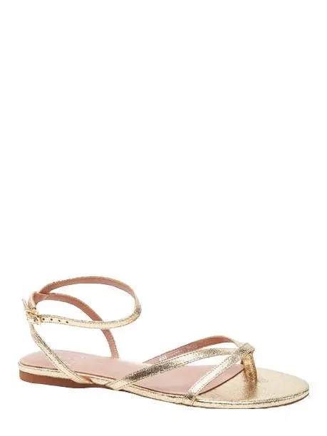 Linea Paolo Luz Ankle Strap Sandal - Gold