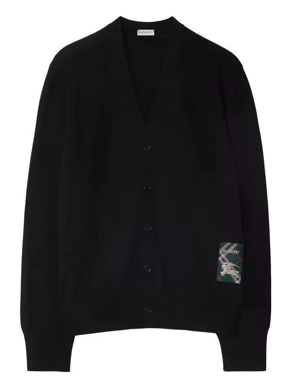 Burberry Wool Cardigan - Black
