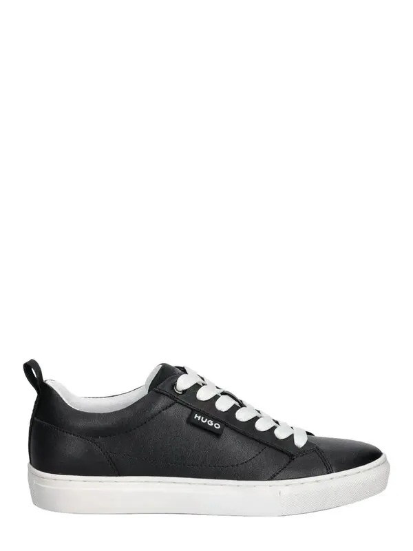 Hugo Leather Sneakers - Black