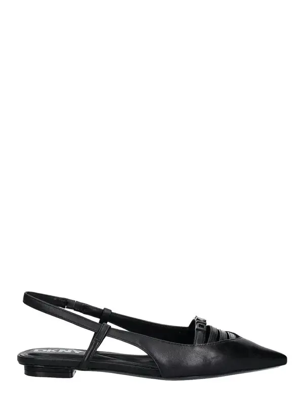 Dkny Slingback Ballerina Shoes - Black