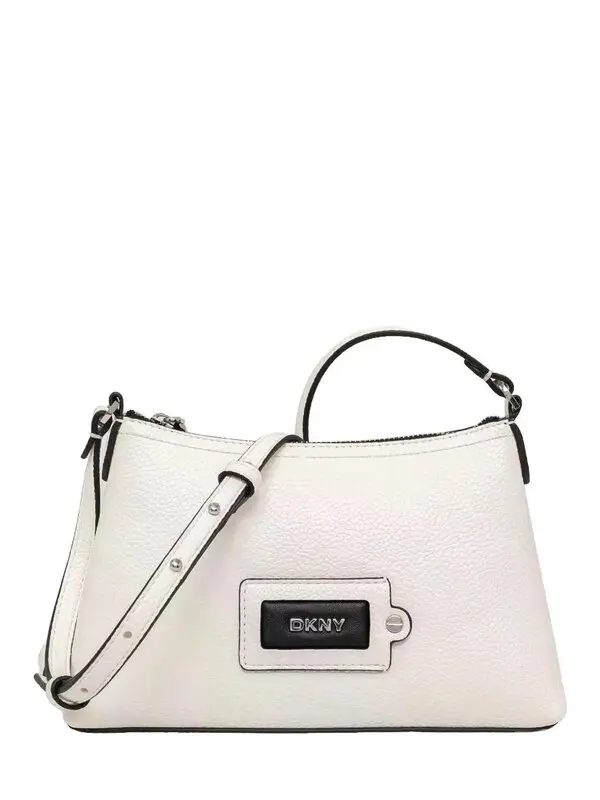 Dkny Logo-lettering Crossbody Bag - White