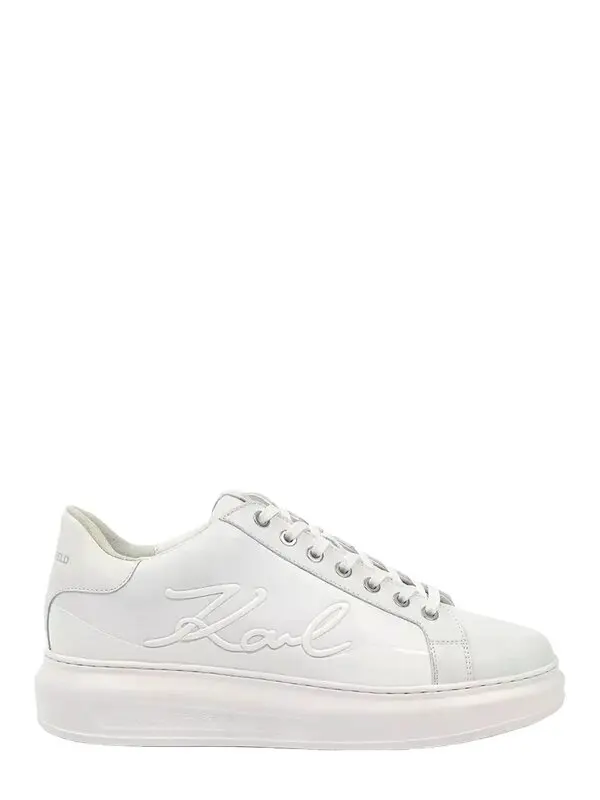 Karl Lagerfeld Logo-embroidered Sneakers - White