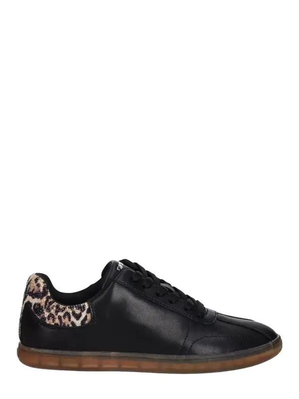 Dkny Logo-embroidered Sneakers - Black