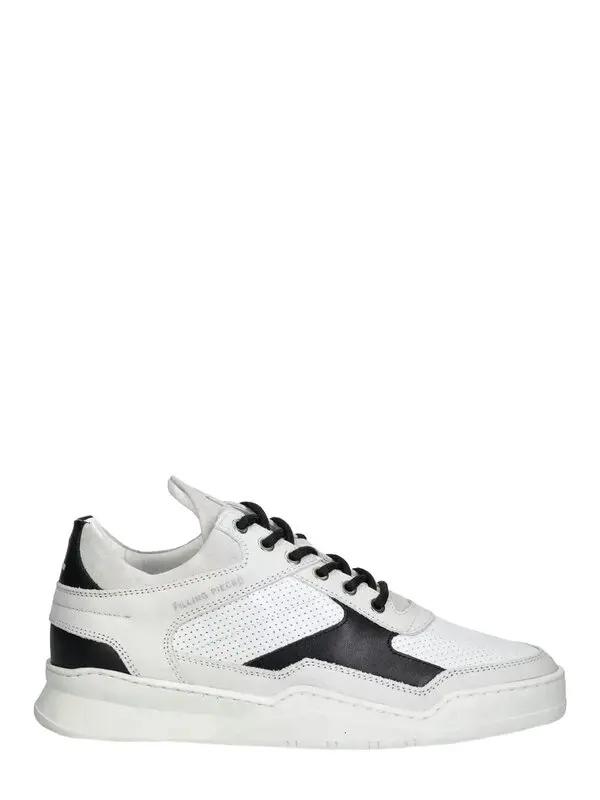 Filling Pieces Leather-panelled Sneakers - White