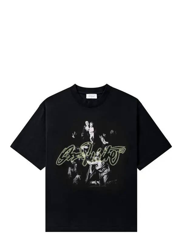 Off-White Script Mary Skate Tee - Black
