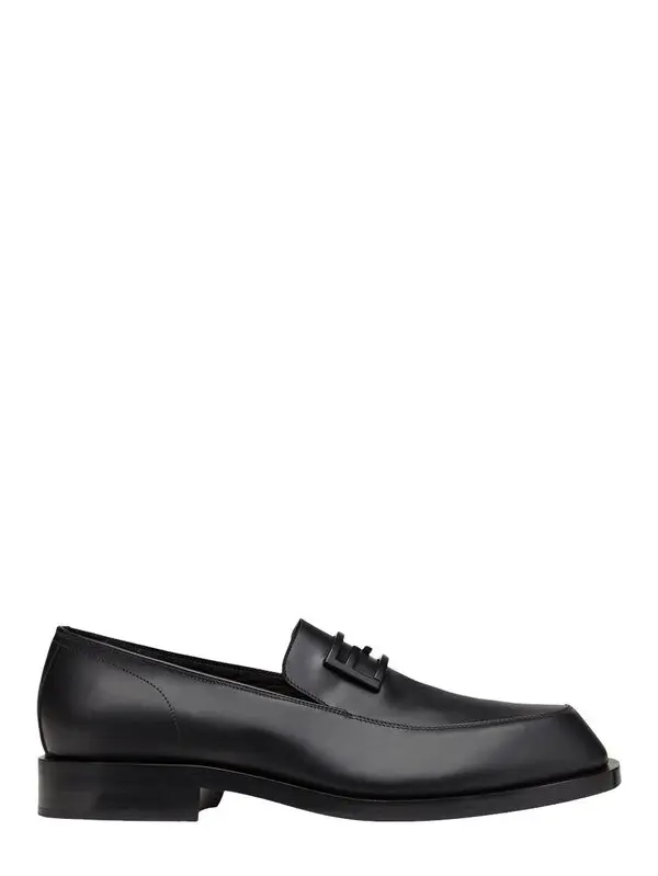 Fendi Ff Baguette-motif Loafer - Black