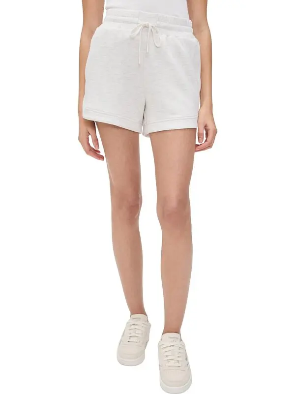 Varley Ollie High-rise Shorts - Ivory Marl