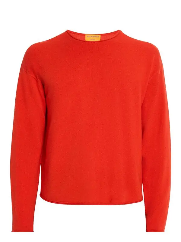 Guest In Residence Oversized Roll Cashmere Sweater - Bright Red