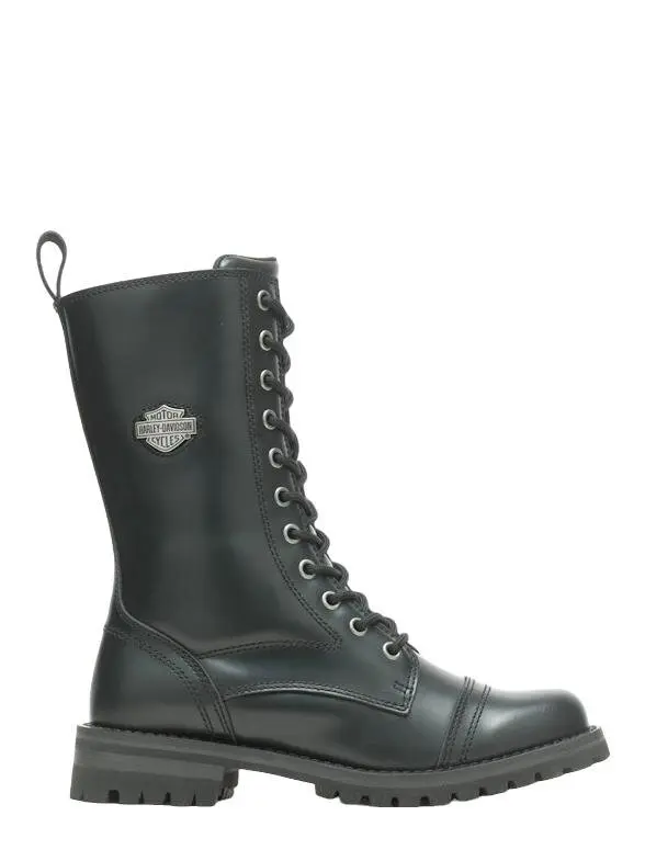 HARLEY-DAVIDSON Walsen 8" Lace Boots - Black