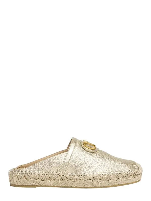 Valentino Garavani Vlogo Espadrille Mules - R16 Platino