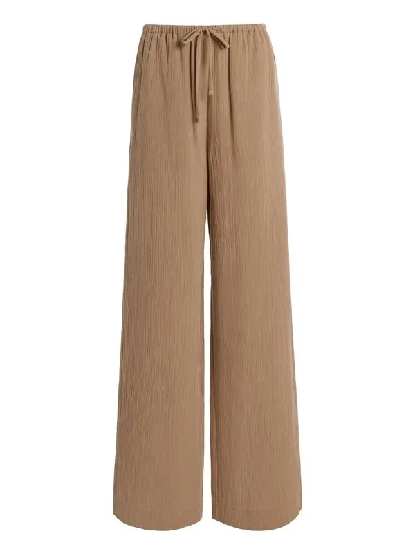 Eterne Brody Cotton Gauze Pants - Taupe