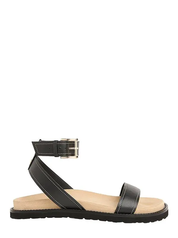 Whistles Ottie Leather Sandals - Black
