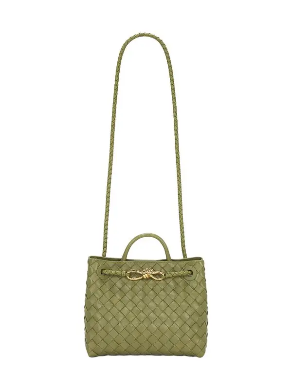 Bottega Veneta Small Andiamo Bag - Matcha & Muse Brass