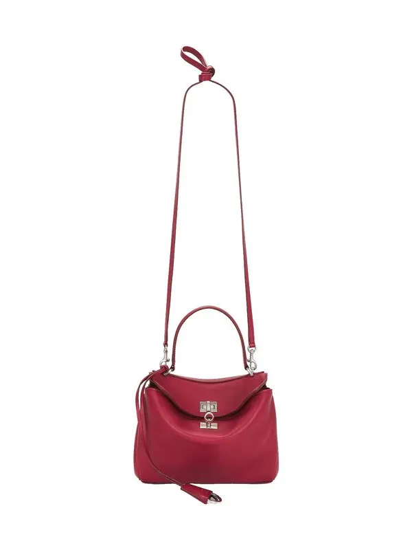 Balenciaga Rodeo Mini Top Handle Bag - Cherry Red