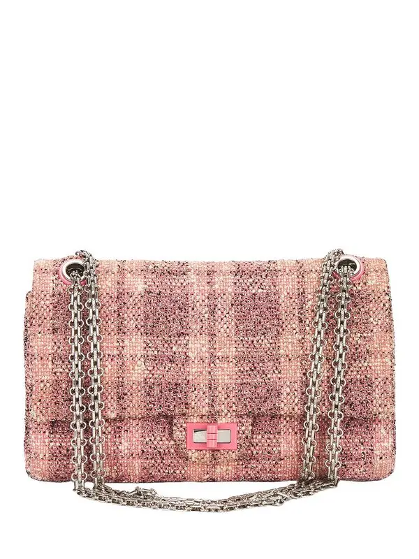 Chanel Tweed 2.55 Reissue Flap Bag - Pink
