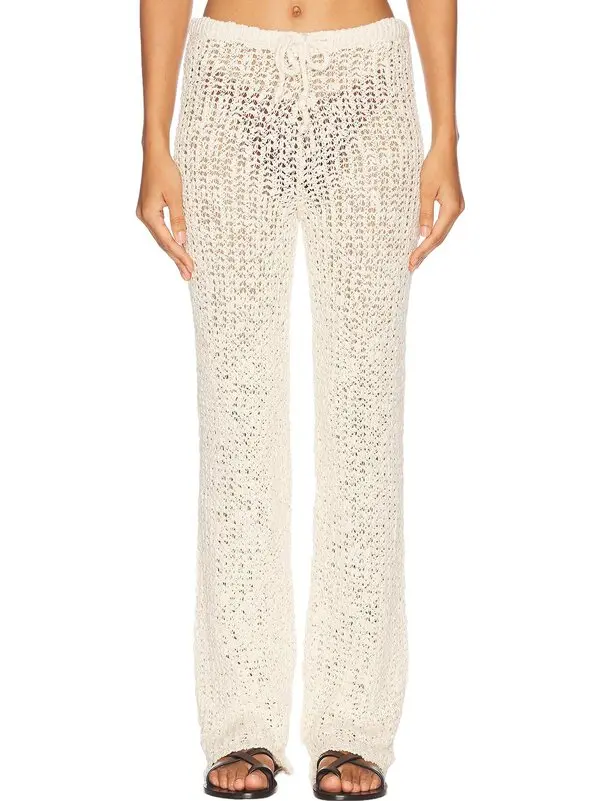 HAIGHT. Victoria Knit Pant - Off White