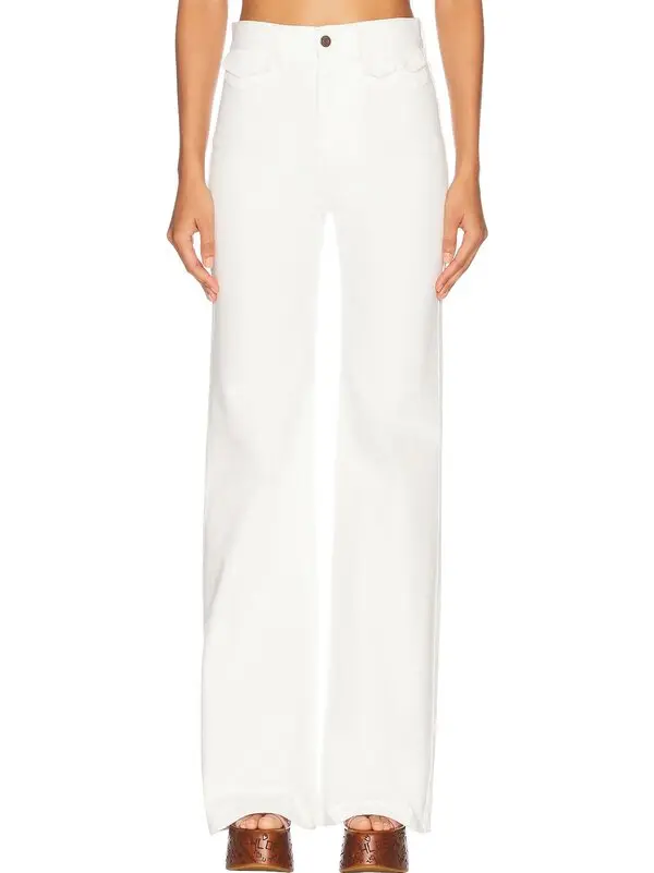Chloé Straight Leg Jeans - White