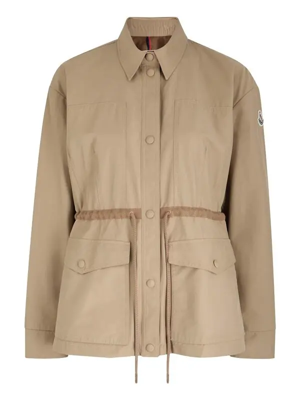 Moncler Saulon Cotton-blend Poplin Parka - Beige