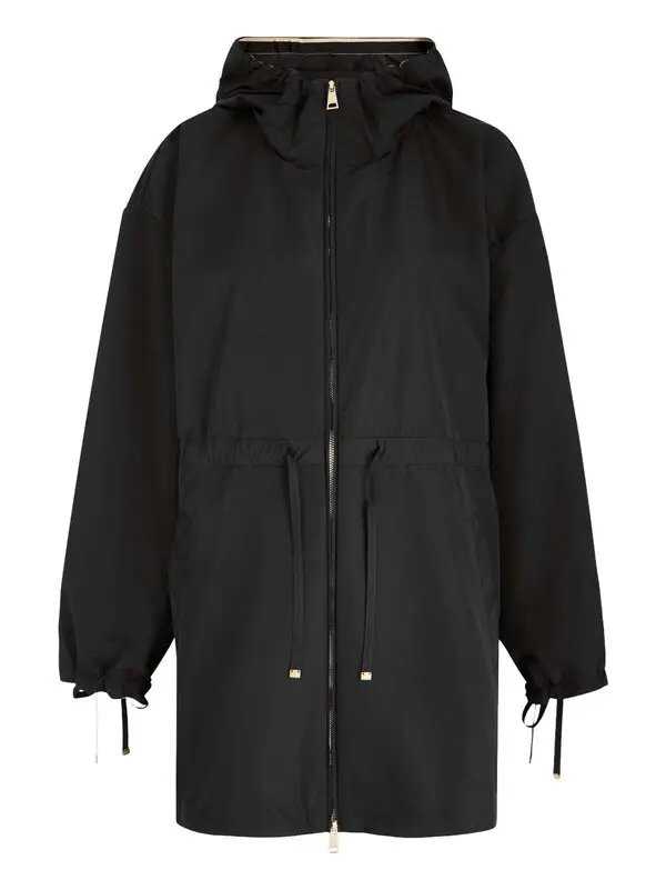 Moncler Shaverne Hooded Shell Parka - Black