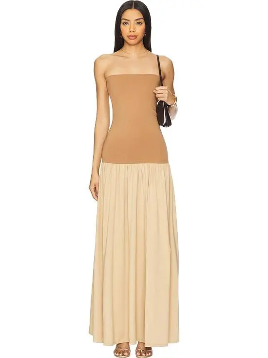 BY MALENE BIRGER Marciella Strapless Maxi Dress - Cornstalk
