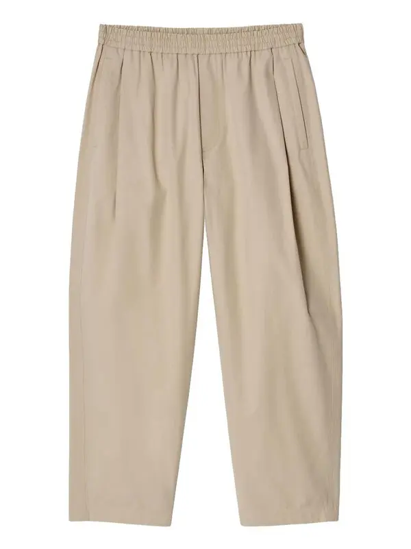 Cos Wide-leg Ankle Pants - Brown