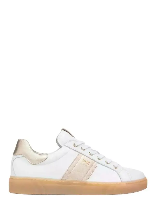 NEROGIARDINI Leather Sneakers - White