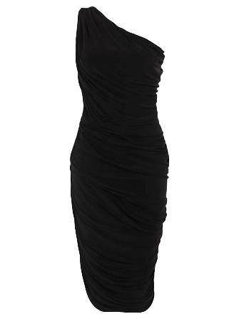 Norma Kamali One-shoulder Midi Dress - Black